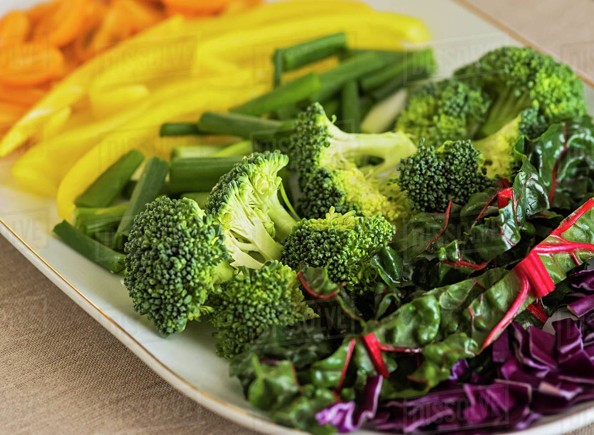 Vegetables on plate - Royalty-free Stock Photo | Dissolve