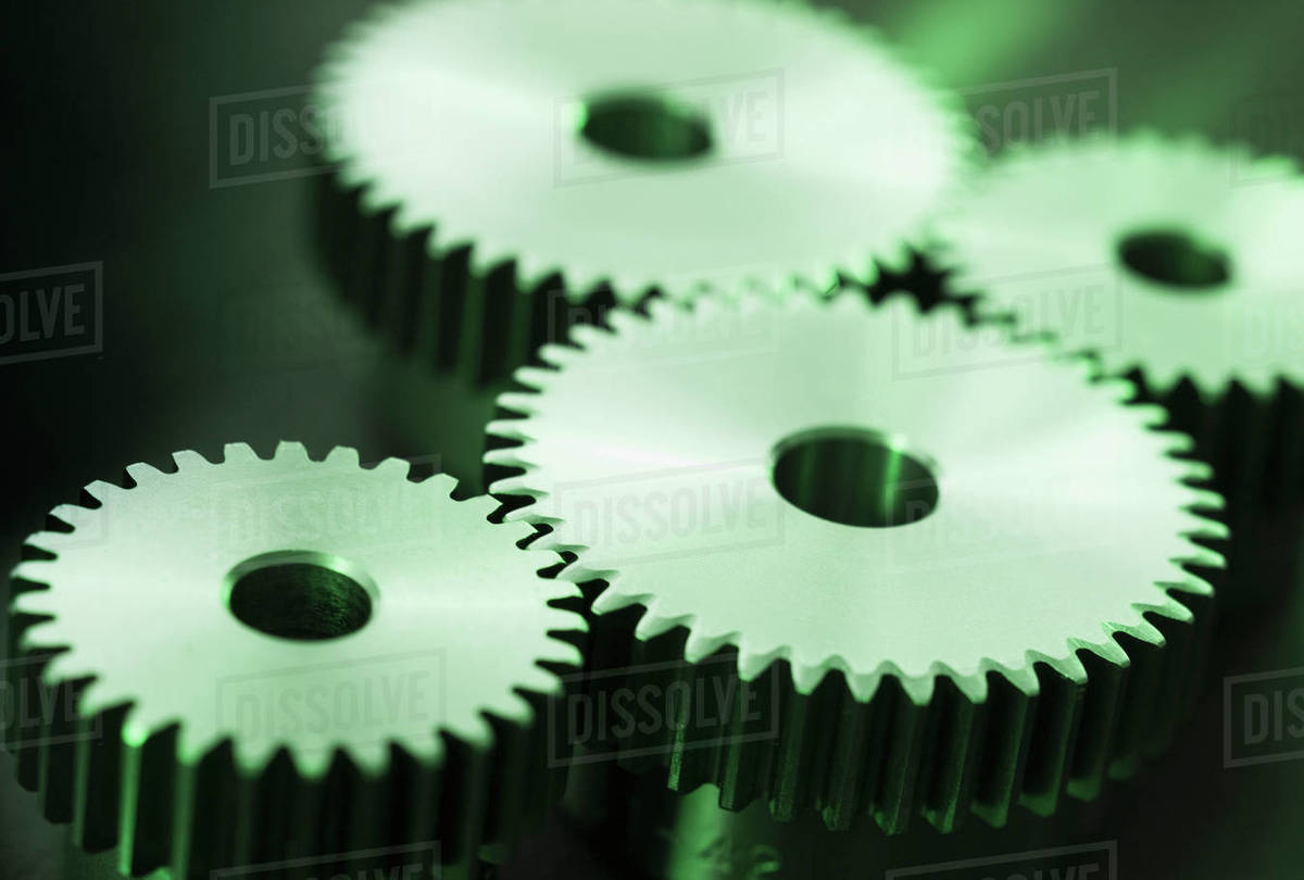 Close up of cog wheels - Royalty-free Stock Photo | Dissolve