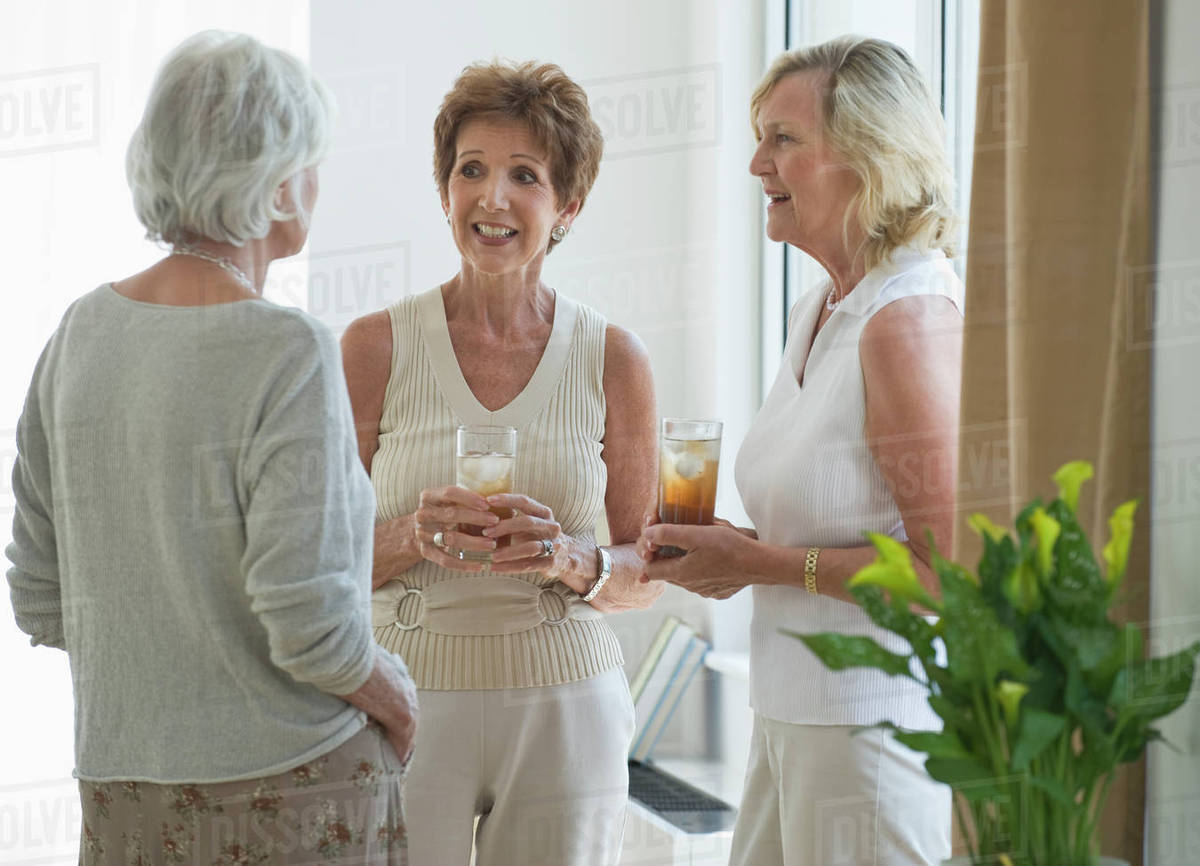 Senior women socializing - Royalty-free Stock Photo | Dissolve
