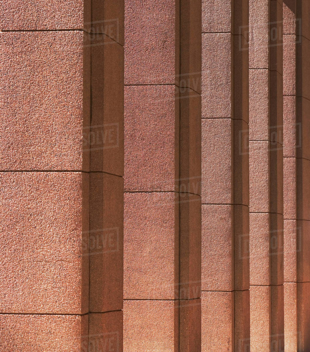 Row of stone columns - Stock Photo - Dissolve