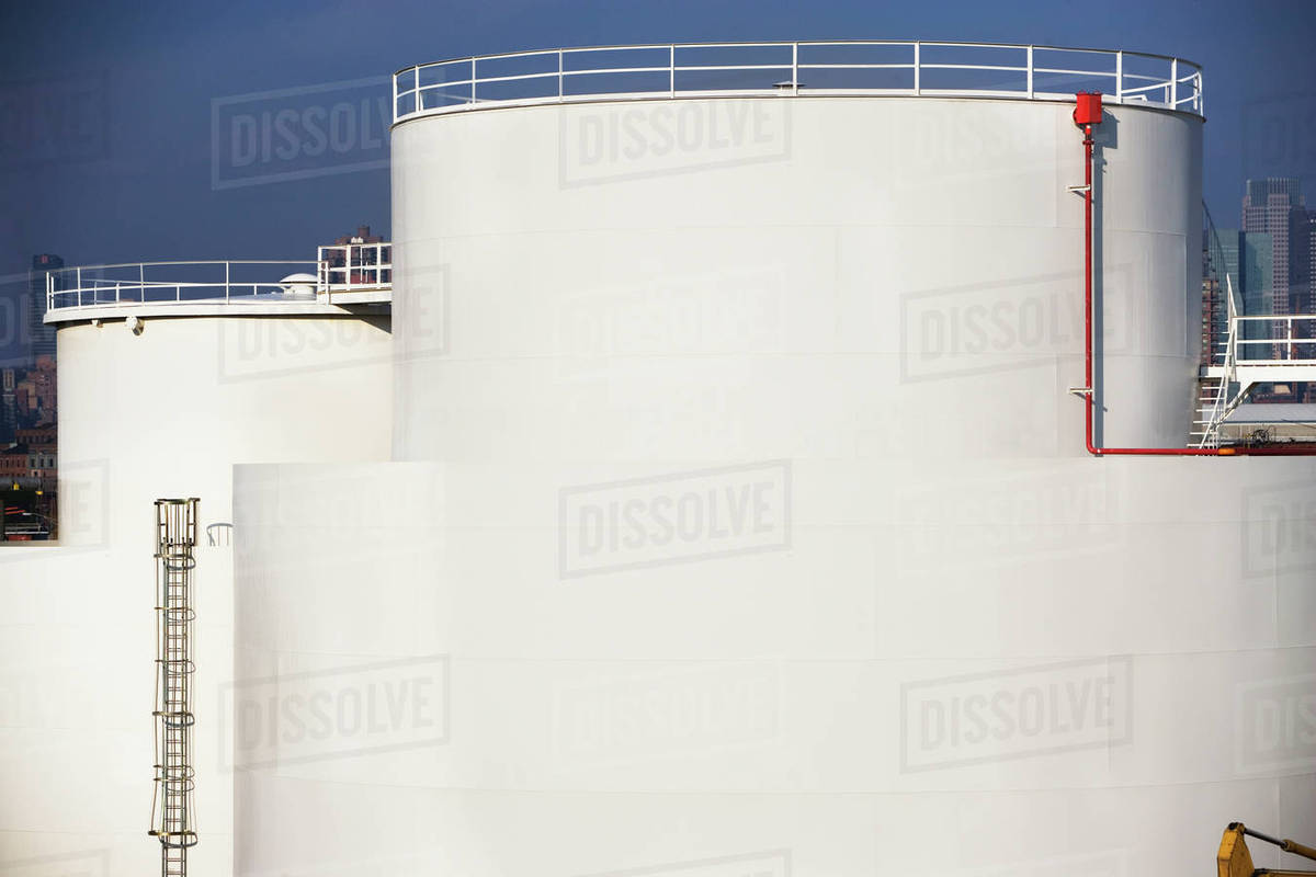 Oil tanks - Royalty-free Stock Photo | Dissolve