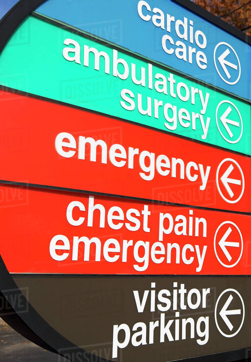 Hospital sign - Royalty-free Stock Photo | Dissolve