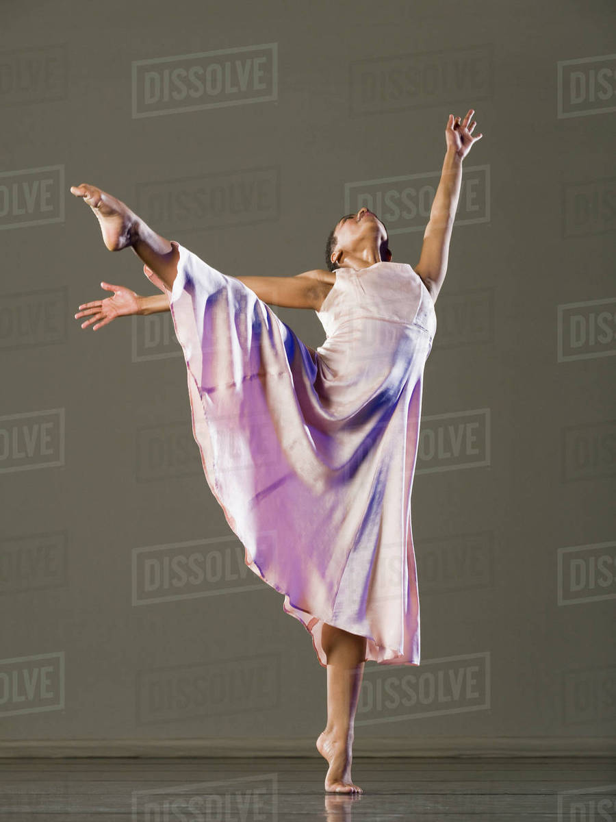 African female ballet dancer dancing - Royalty-free Stock Photo | Dissolve
