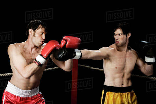 Boxers fighting in boxing ring - Royalty-free Stock Photo | Dissolve