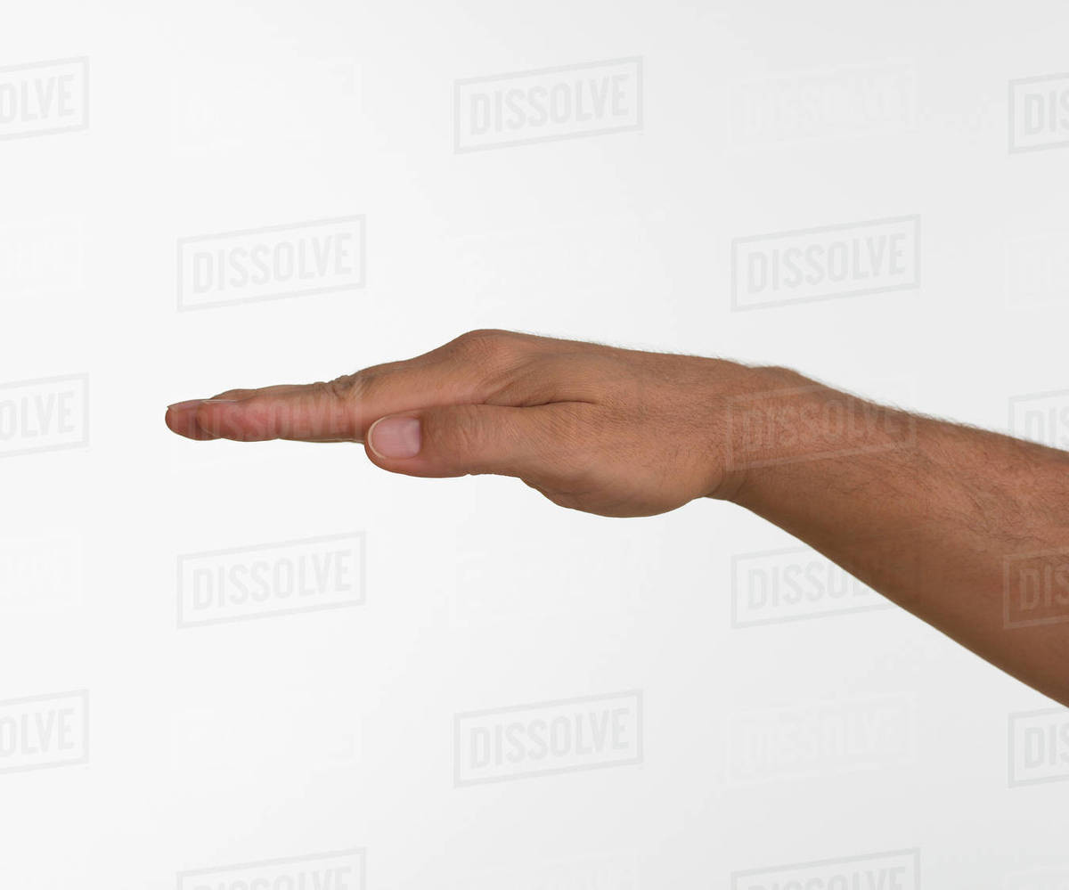 Studio shot of man's hand with palm down - Royalty-free Stock Photo ...