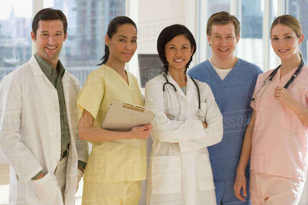 Portrait of medical professionals - Stock Photo - Dissolve