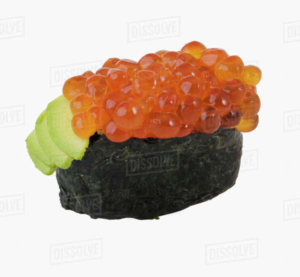 Close up of fish roe sushi - Royalty-free Stock Photo | Dissolve