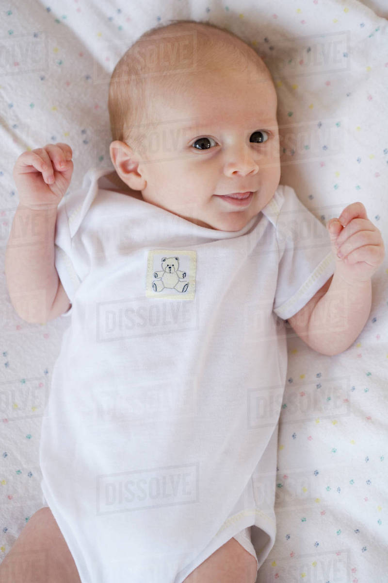 High angle view of baby - Royalty-free Stock Photo | Dissolve