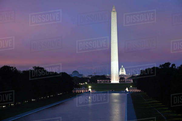 Washington Monument and Capitol Building - Stock Photo - Dissolve
