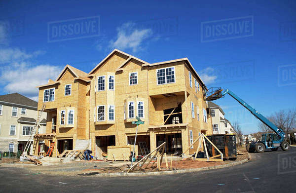 Residential construction site - Royalty-free Stock Photo | Dissolve