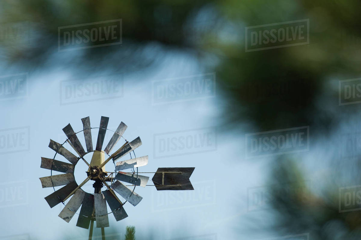 Close up of small windmill - Royalty-free Stock Photo | Dissolve