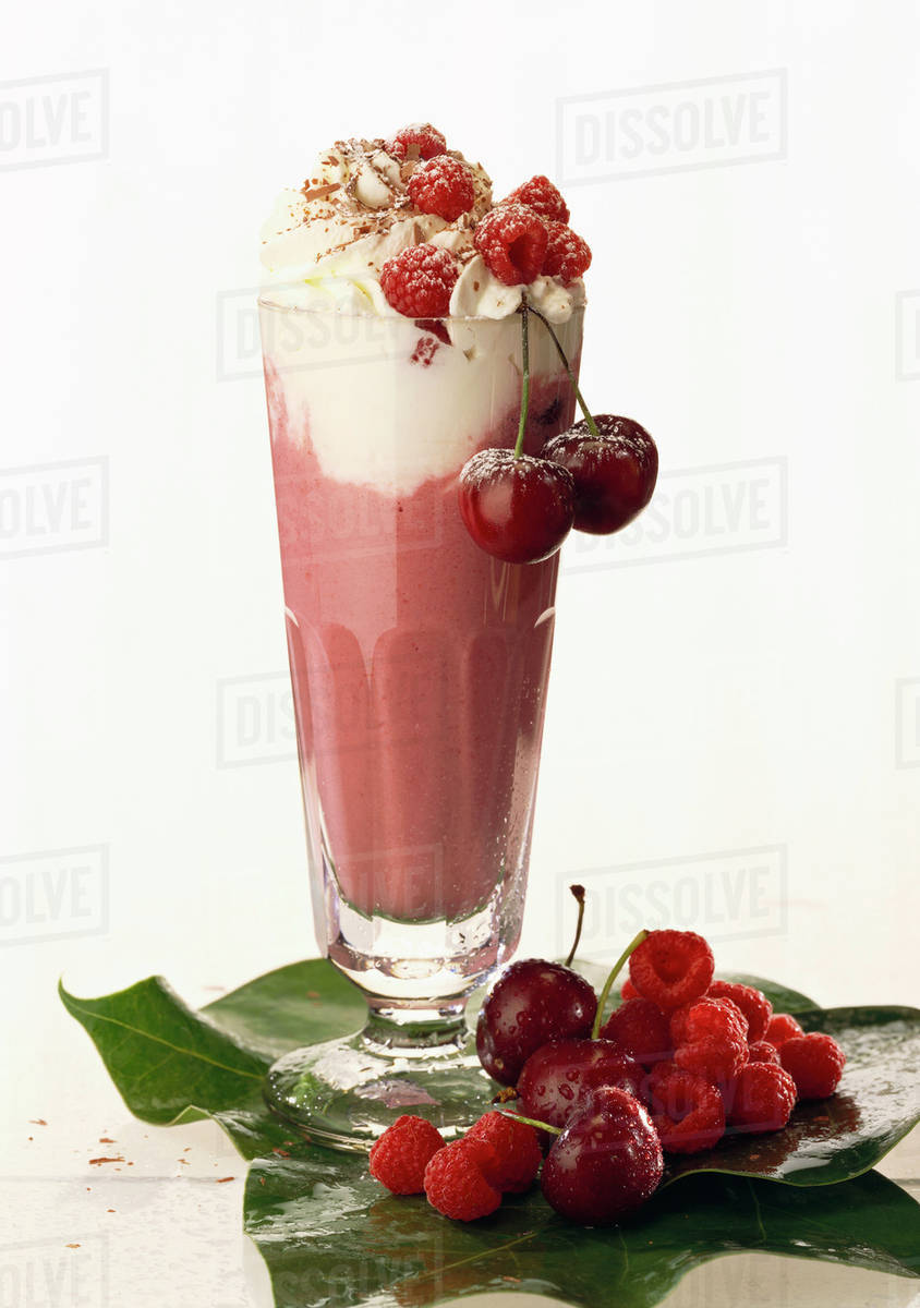 Milkshake with Fruits - Royalty-free Stock Photo | Dissolve
