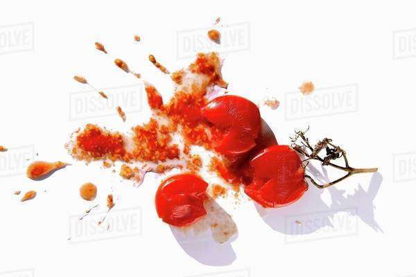 Squashed tomatoes - Stock Photo - Dissolve