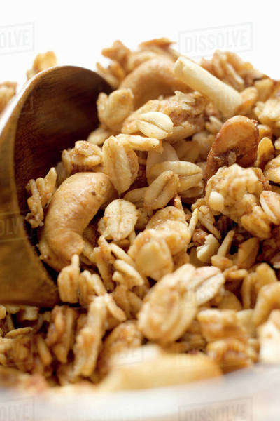 Crunchy muesli, close-up - Royalty-free Stock Photo | Dissolve