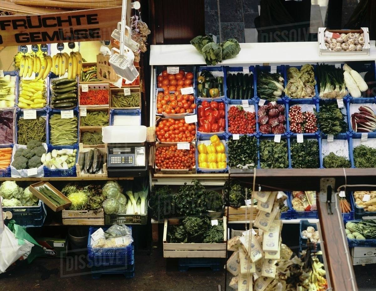 Vegetable stall - Royalty-free Stock Photo | Dissolve