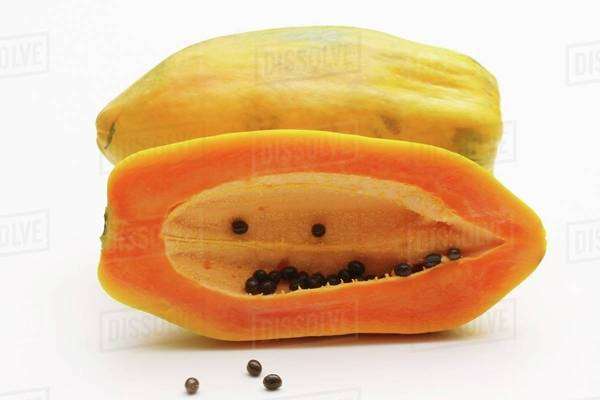 Halved Papaya - Stock Photo - Dissolve