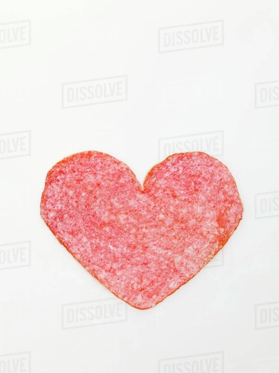 Salami heart - Royalty-free Stock Photo | Dissolve