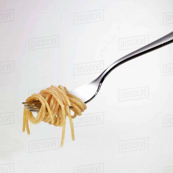 Spaghetti on fork - Royalty-free Stock Photo | Dissolve