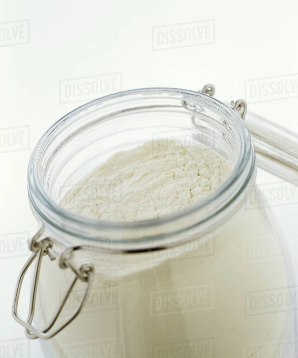 Wheat flour in a preserving jar - Royalty-free Stock Photo | Dissolve