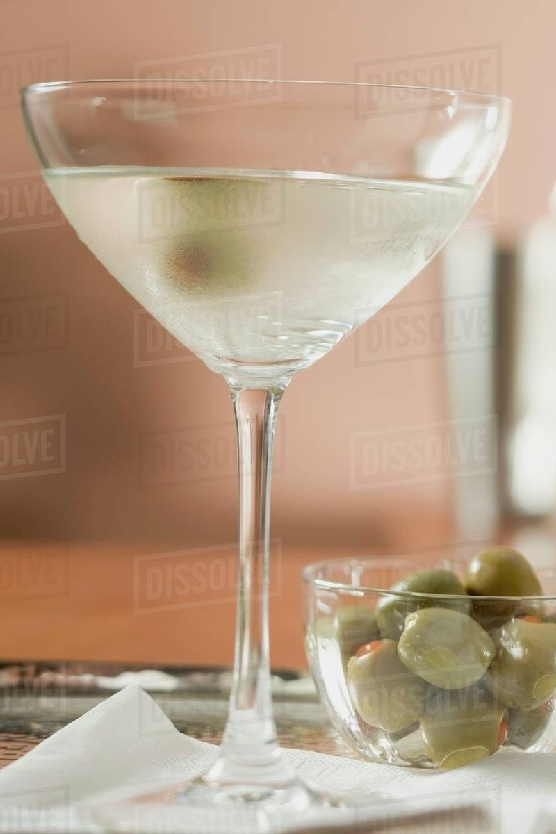 Martini with olives - Royalty-free Stock Photo | Dissolve