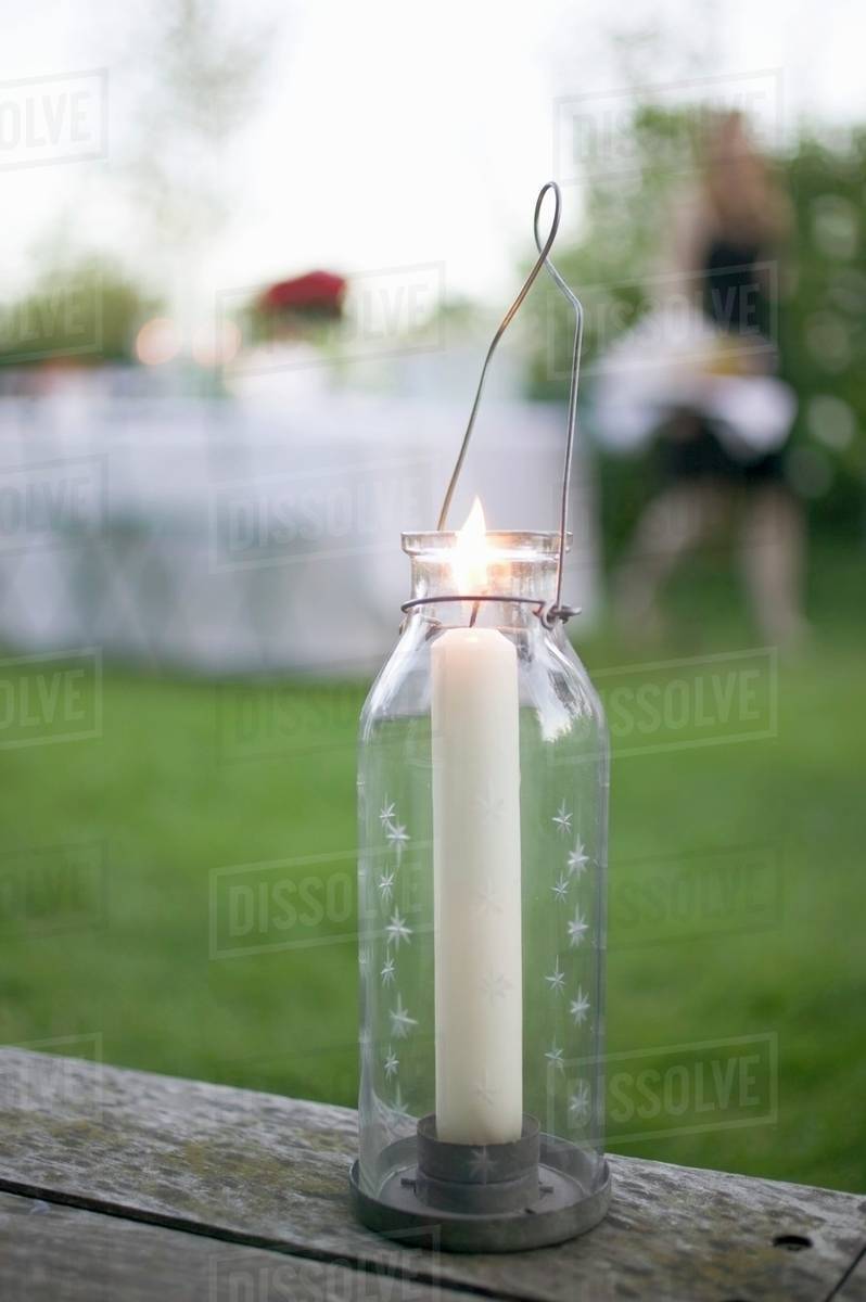 Windlight in garden - Royalty-free Stock Photo | Dissolve