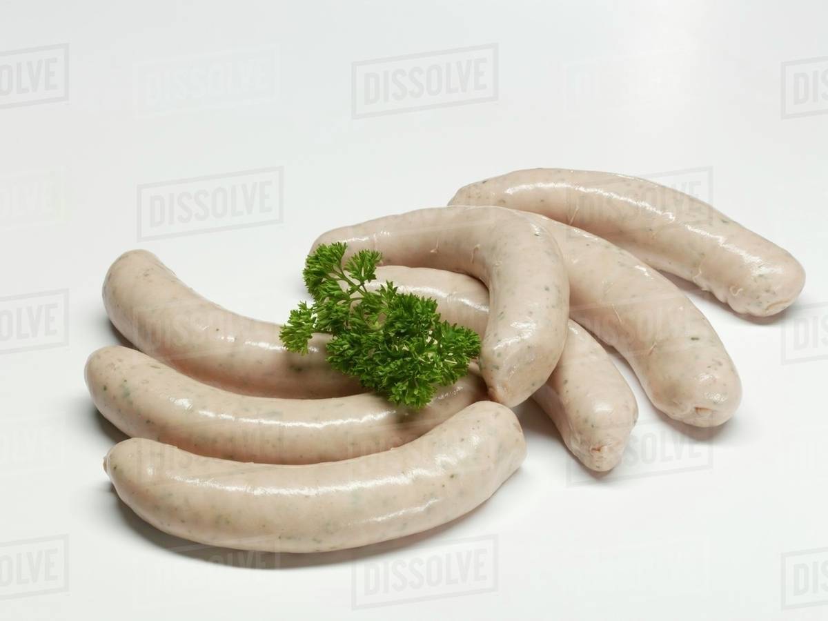 Seven Weisswurst (white sausages) - Royalty-free Stock Photo | Dissolve