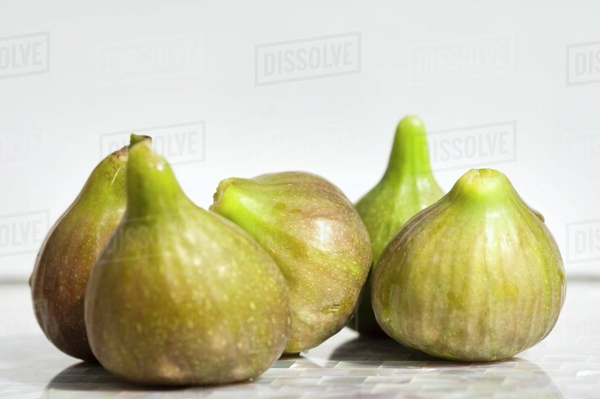 Five fresh figs - Royalty-free Stock Photo | Dissolve