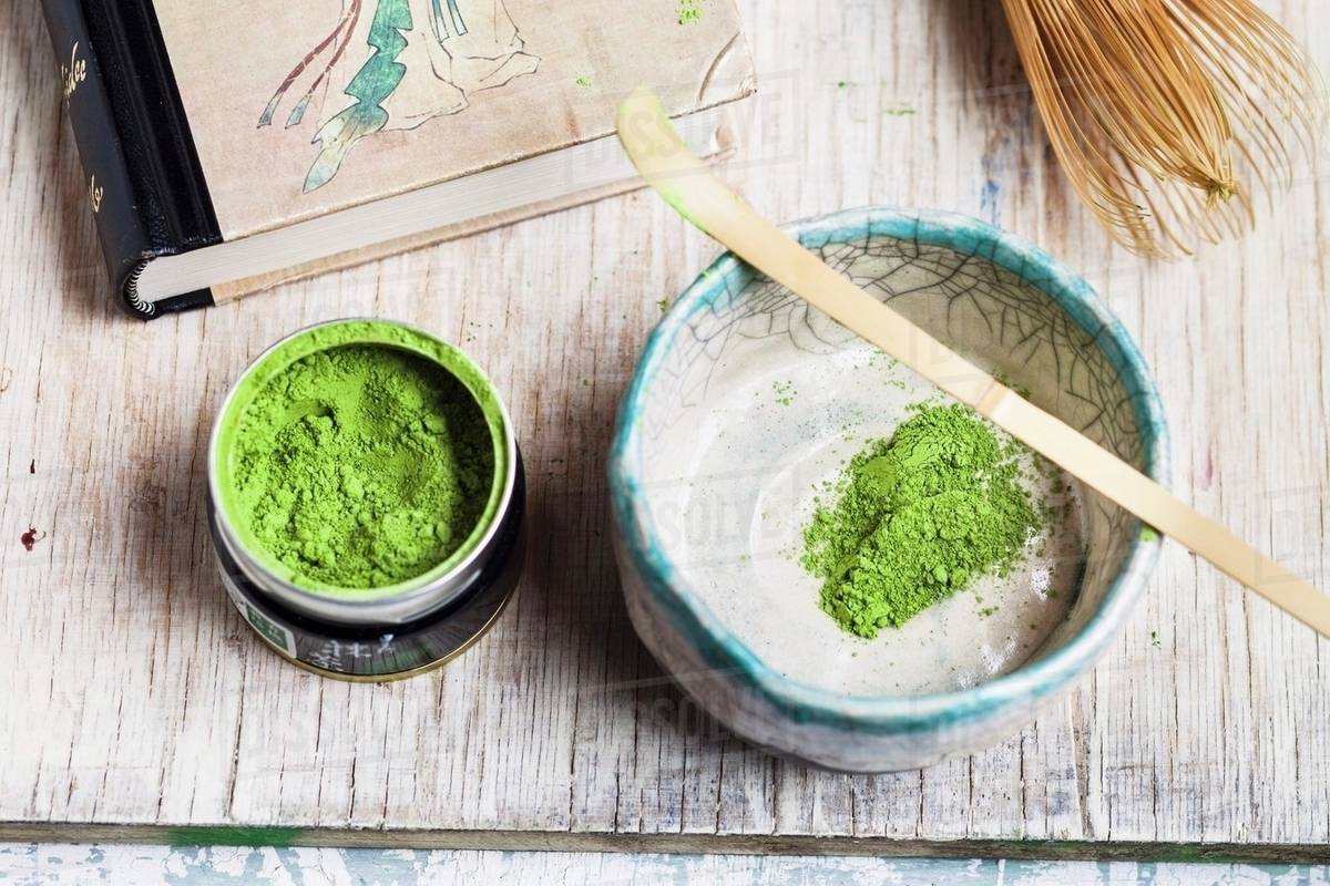 Matcha tea being prepared - Royalty-free Stock Photo | Dissolve