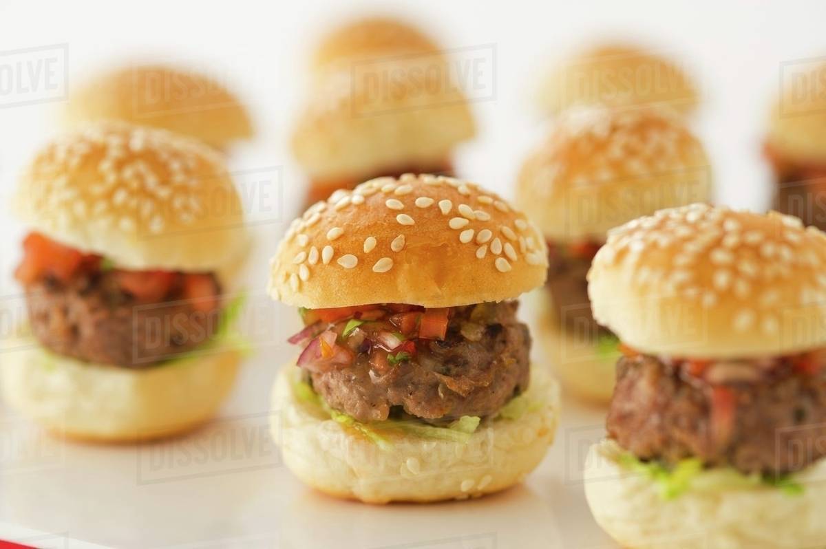 Mini burgers - Stock Photo - Dissolve