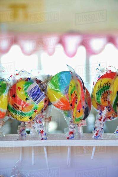 Colourful lollies in a sweetshop - Royalty-free Stock Photo | Dissolve