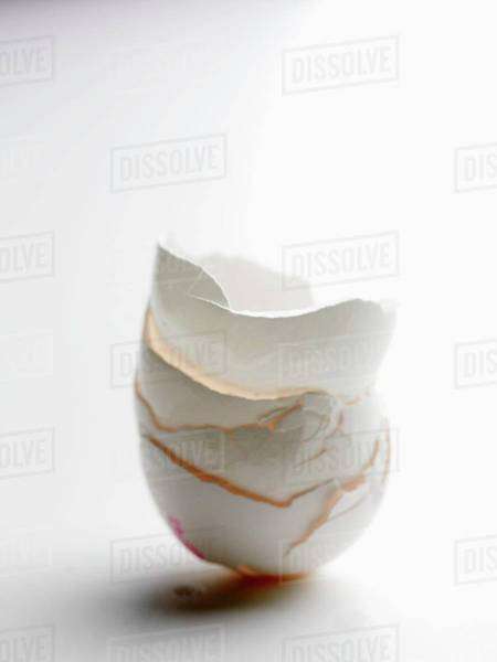 A stack of egg shells - Royalty-free Stock Photo | Dissolve
