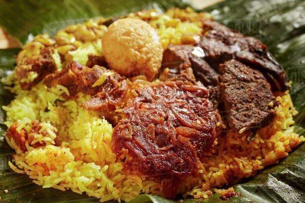 Lamprais (rice dish from Sri Lanka) - Stock Photo - Dissolve