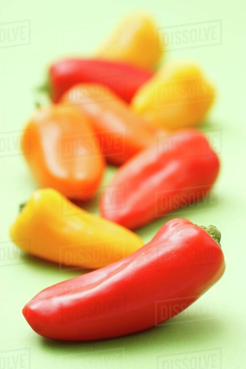 Colorful mini-peppers - Royalty-free Stock Photo | Dissolve