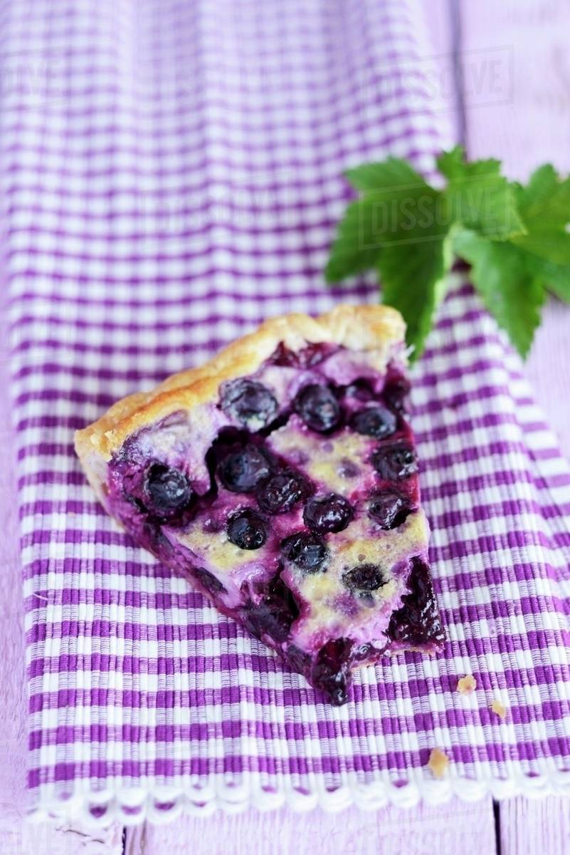 A piece of blueberry cake - Royalty-free Stock Photo | Dissolve