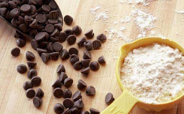 Flour and Chocolate - Stock Photo - Dissolve
