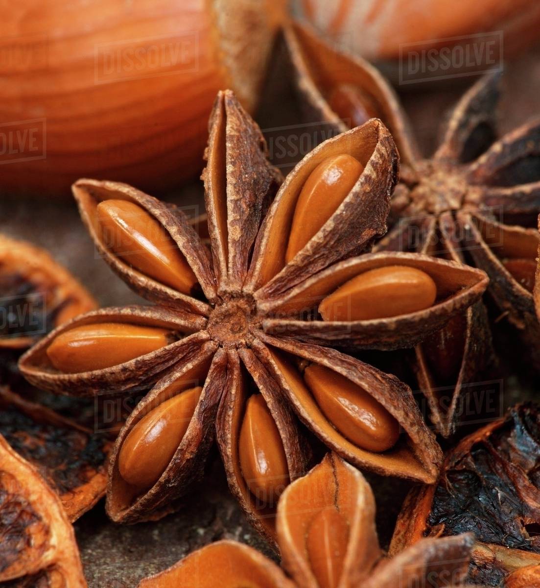 Star anise (close-up) - Royalty-free Stock Photo | Dissolve