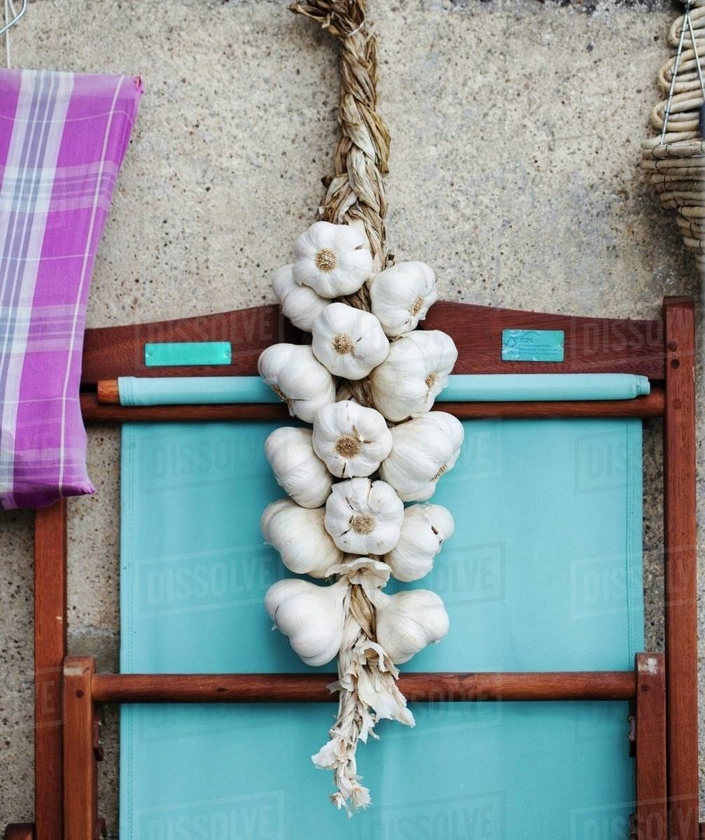 A rope of garlic - Royalty-free Stock Photo | Dissolve