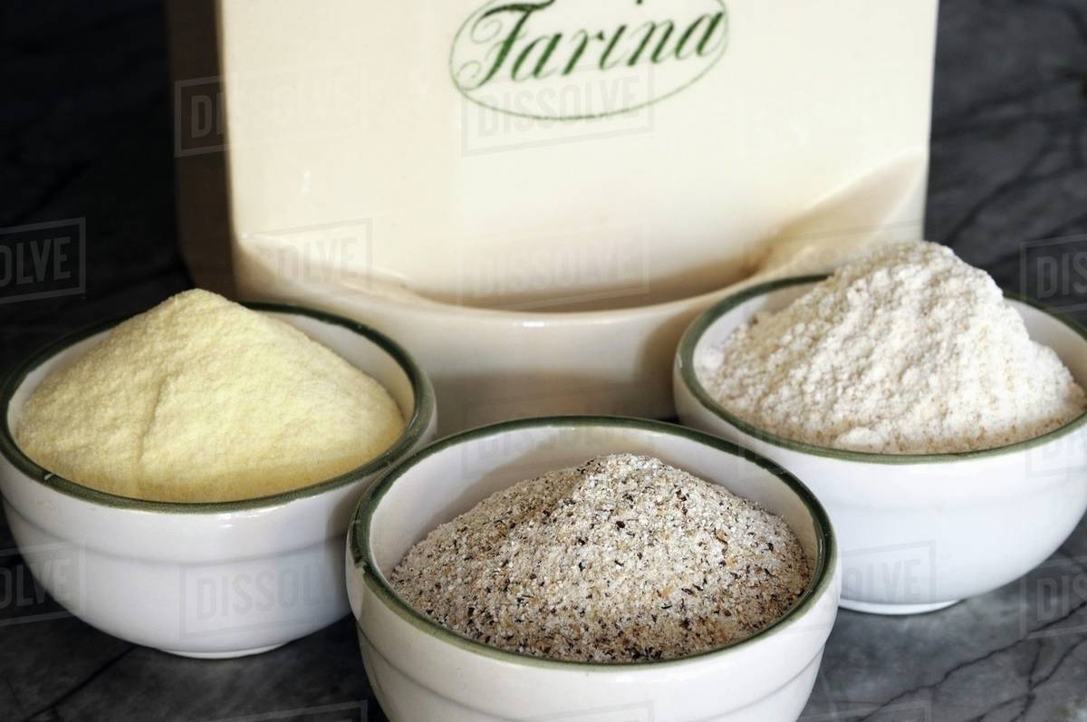 An arrangement of various types of flour - Royalty-free Stock Photo ...