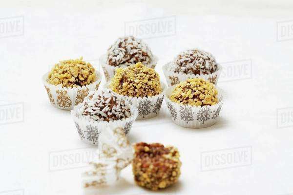 Pralines with dried fruits - Royalty-free Stock Photo | Dissolve