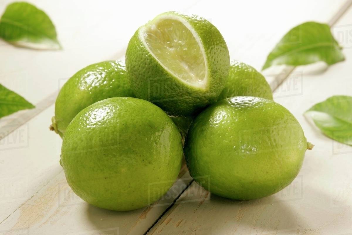Five limes - Royalty-free Stock Photo | Dissolve