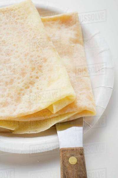 Crepes on paper plate - Royalty-free Stock Photo | Dissolve