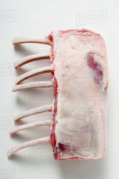 Rack of lamb from above - Stock Photo - Dissolve