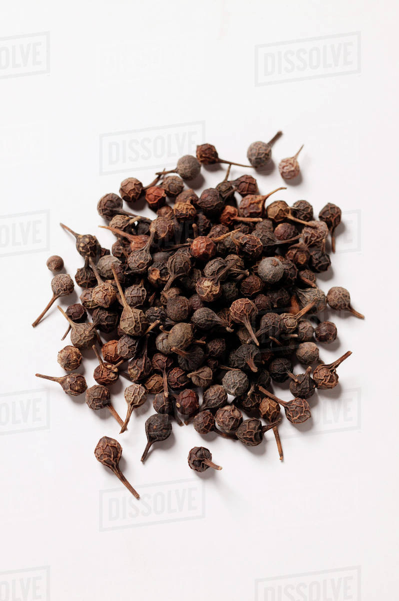 Tailed pepper (Cubeb pepper) - Stock Photo - Dissolve