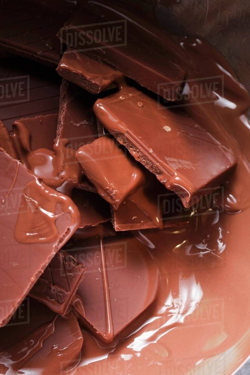 Melting chocolate - Stock Photo - Dissolve