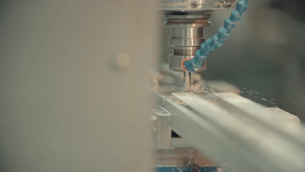 Close-up of CNC milling machine cutting in metal - HD Royalty-free ...