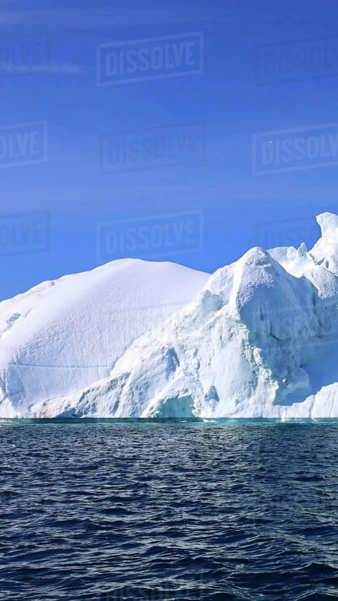 Icebergs of Kangia Fjord and Sermeq Kujalleq glacier in Ilulissat ...