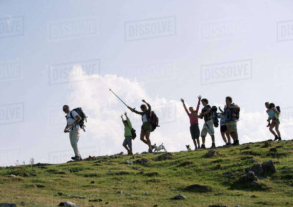 Group of hikers - Royalty-free Stock Photo | Dissolve