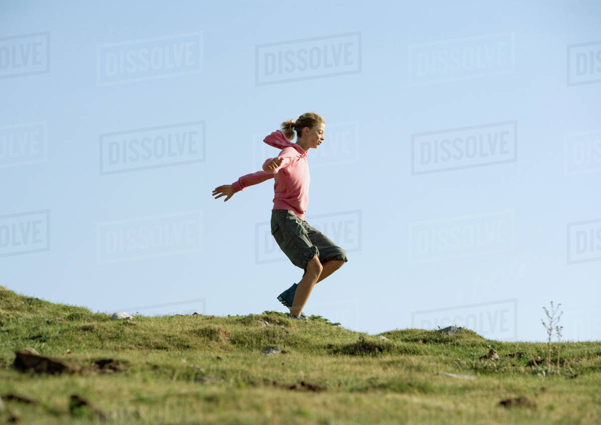 Girl running - Royalty-free Stock Photo | Dissolve