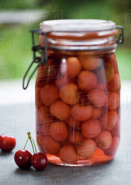 Preserved cherries - Royalty-free Stock Photo | Dissolve