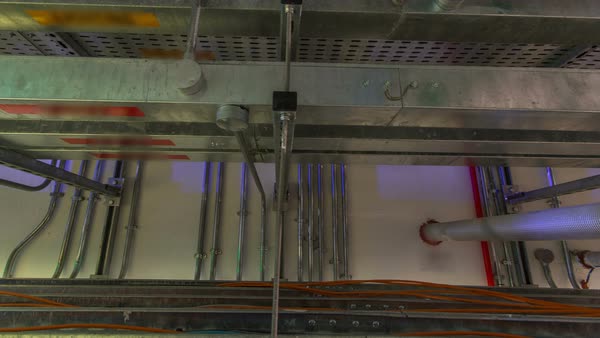 Steel pipe management for network or electric cable with metal flex ...